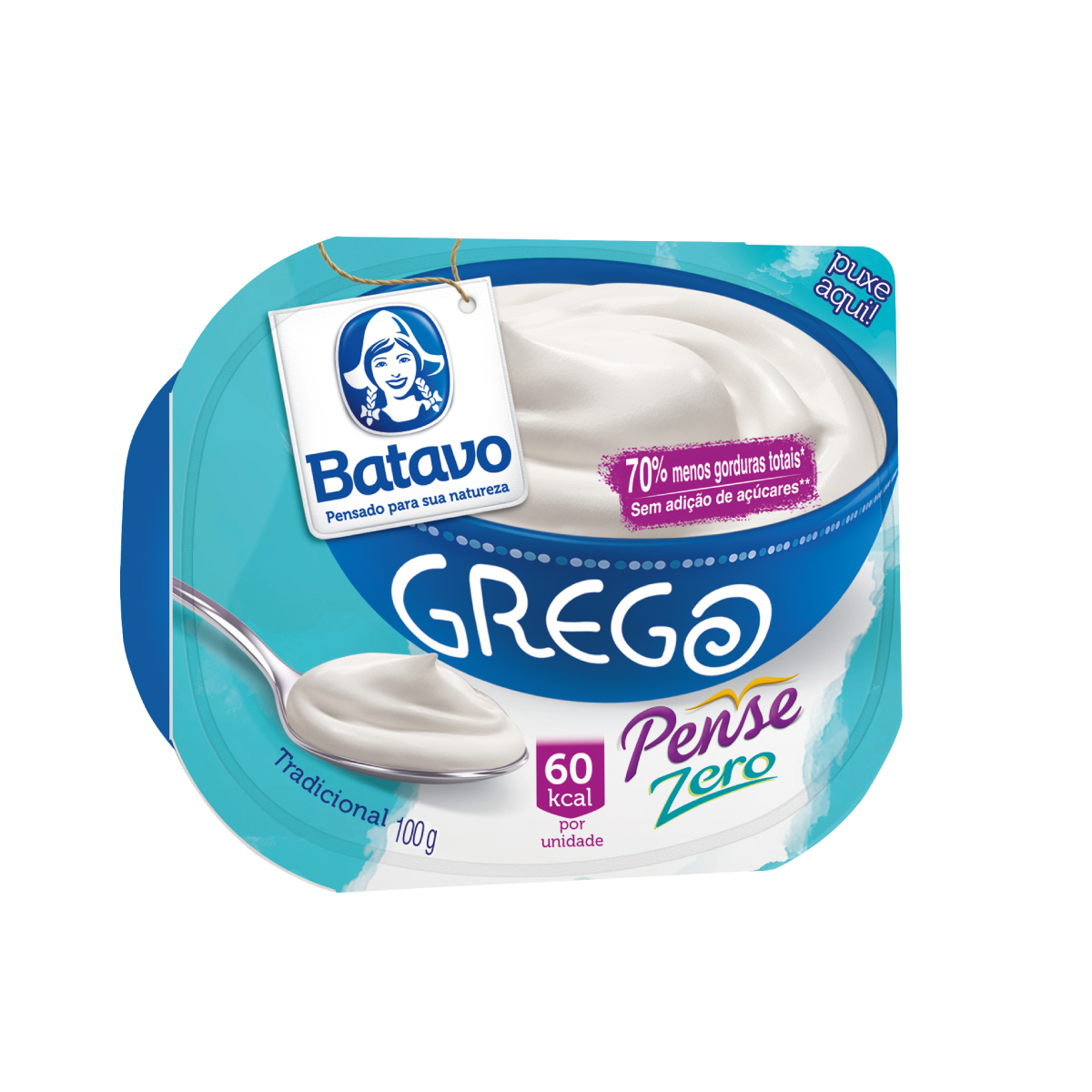 Iogurte Grego BATAVO Pense Zero Tradicional 100g | Pão de Açúcar