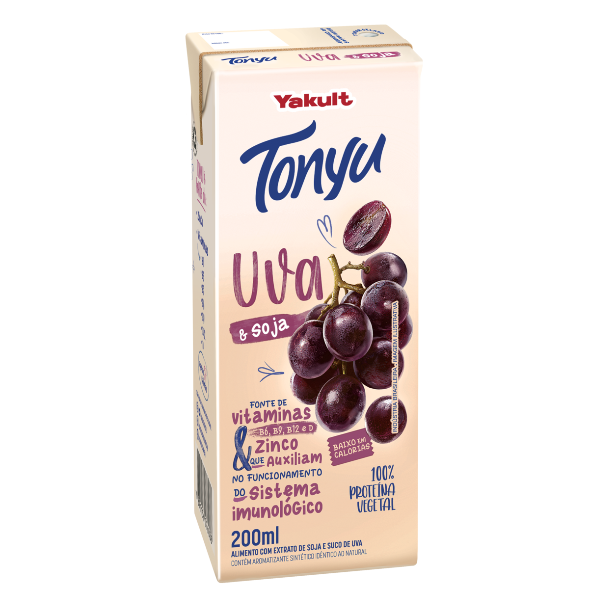Bebida à Base de Soja Uva Yakult Tonyu Caixa 200ml | Pão de Açúcar
