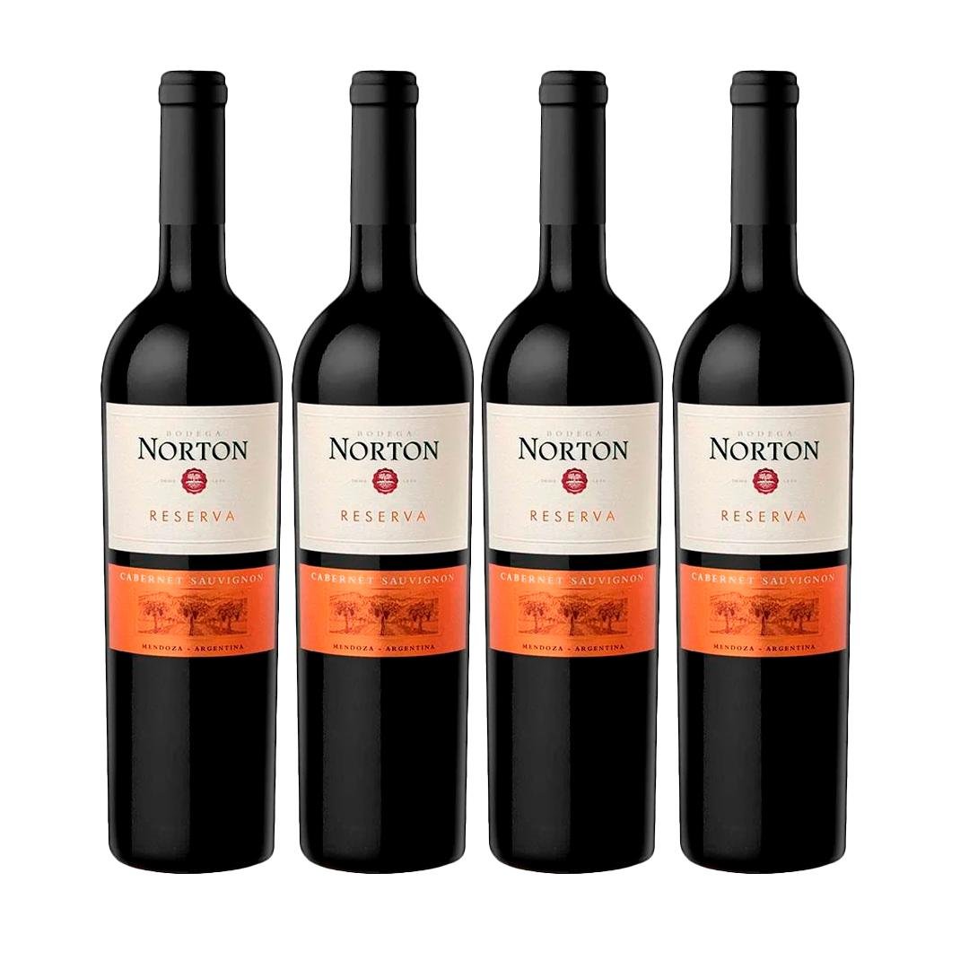 Kit 4 Garrafas Vinho Argentino Norton Reserva Cabernet Sauvingon 750ml ... Kit 4 Garrafas Vinho Argentino Norton Reserva Cabernet Sauvingon 750ml ...