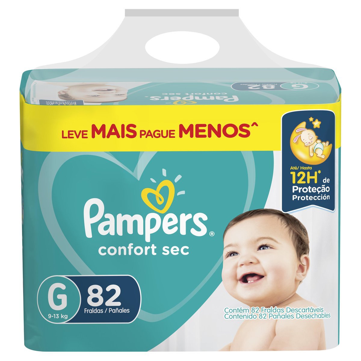 Fraldas Pampers Confort Sec - G 82 Unidades | Pão de Açúcar