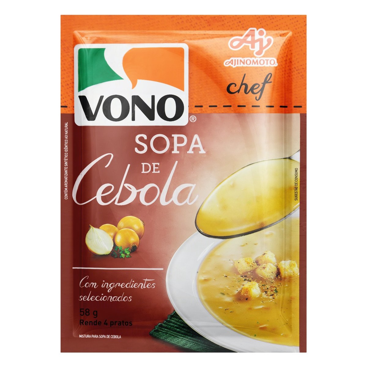 Sopa VONO® Chef Sopa de Cebola 58g | Pão de Açúcar