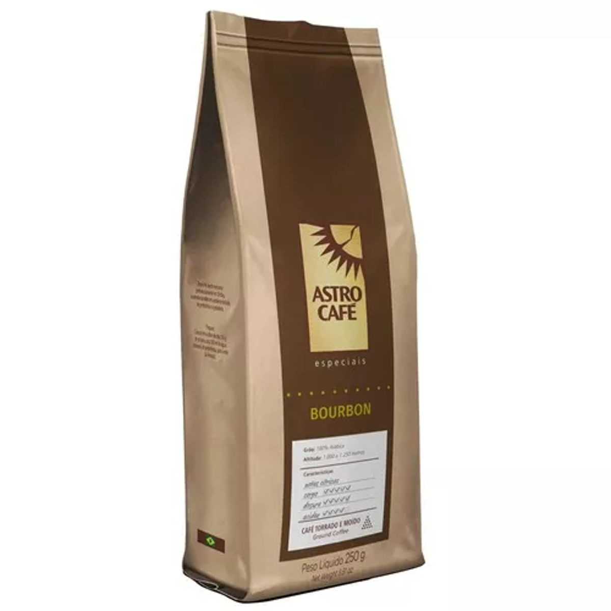 Café Torrado e Moído Bourbon ASTRO Pacote 250g | Pão de Açúcar