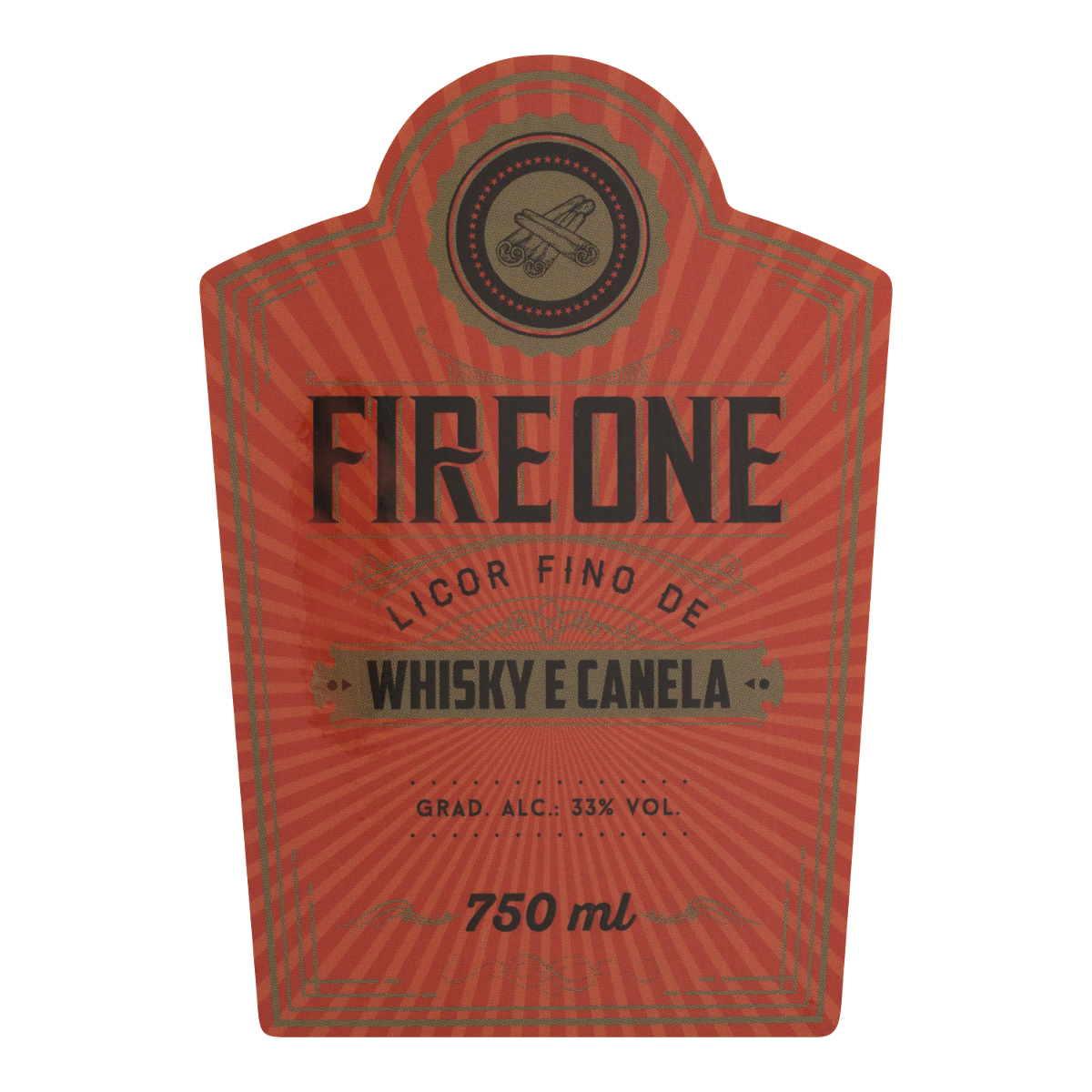 Licor Fino de Whisky e Canela FIRE ONE Garrafa 750ml | Pão de Açúcar