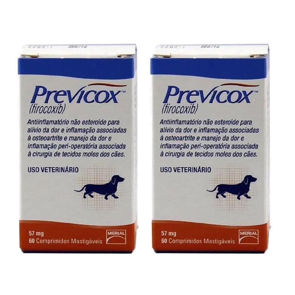 Previcox 57mg Cães 60 Comprimidos kit 2 unid Boehringer | Pão de Açúcar