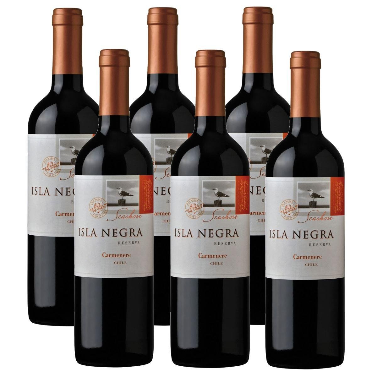 Kit 06 Un. Vinho Tinto Isla Negra Reserva Carmenère 750ml | Pão de Açúcar