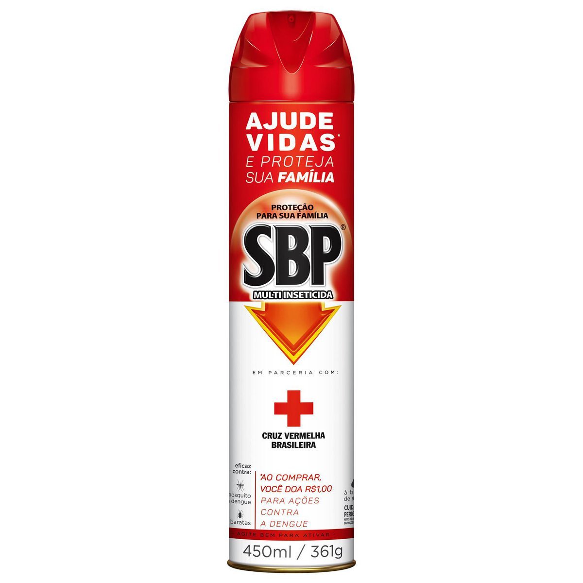 Multi Inseticida SBP Edição Especial Cruz Vermelha 450ml Aerossol | Pão ...