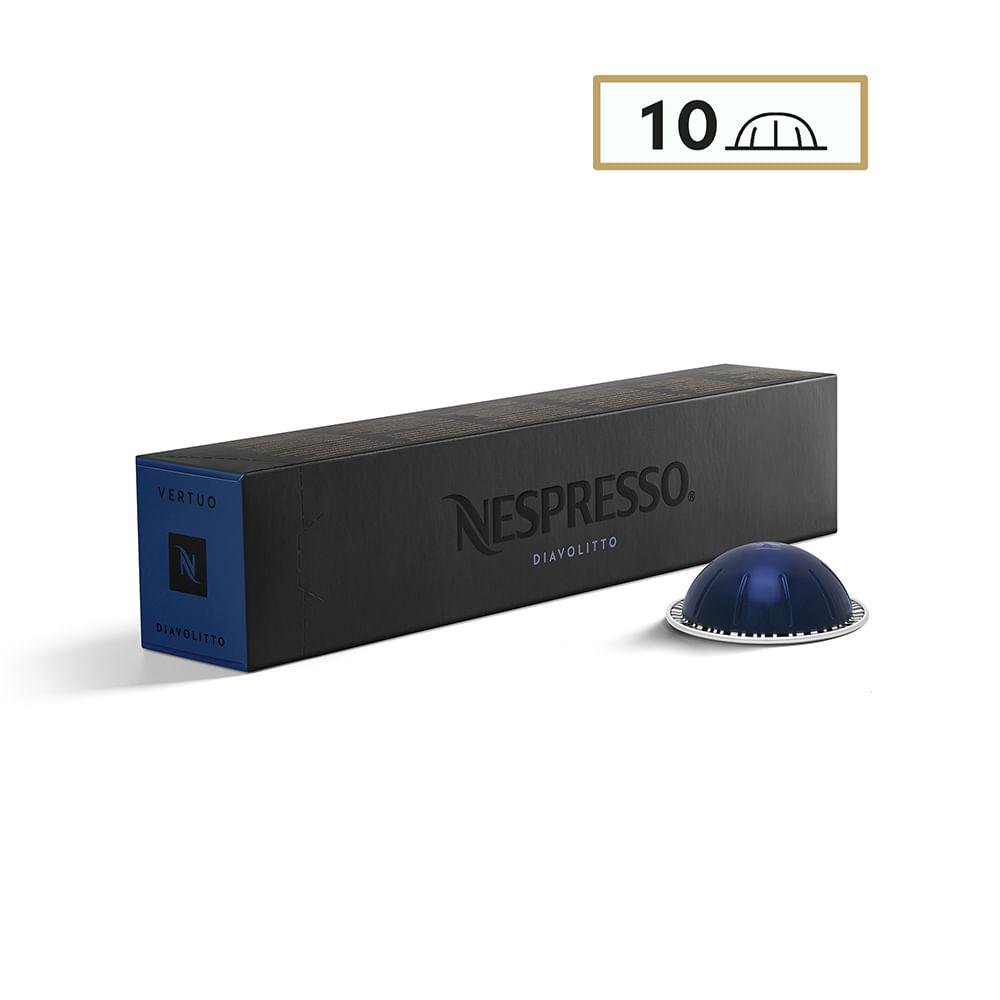 Cápsulas de Café Nespresso Vertuo Diavolitto - 10 Cápsulas | Pão de Açúcar