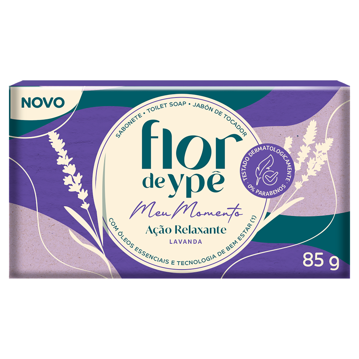 Sabonete Barra Lavanda Flor de Ypê Meu Momento Envoltório 85g | Pão de ...