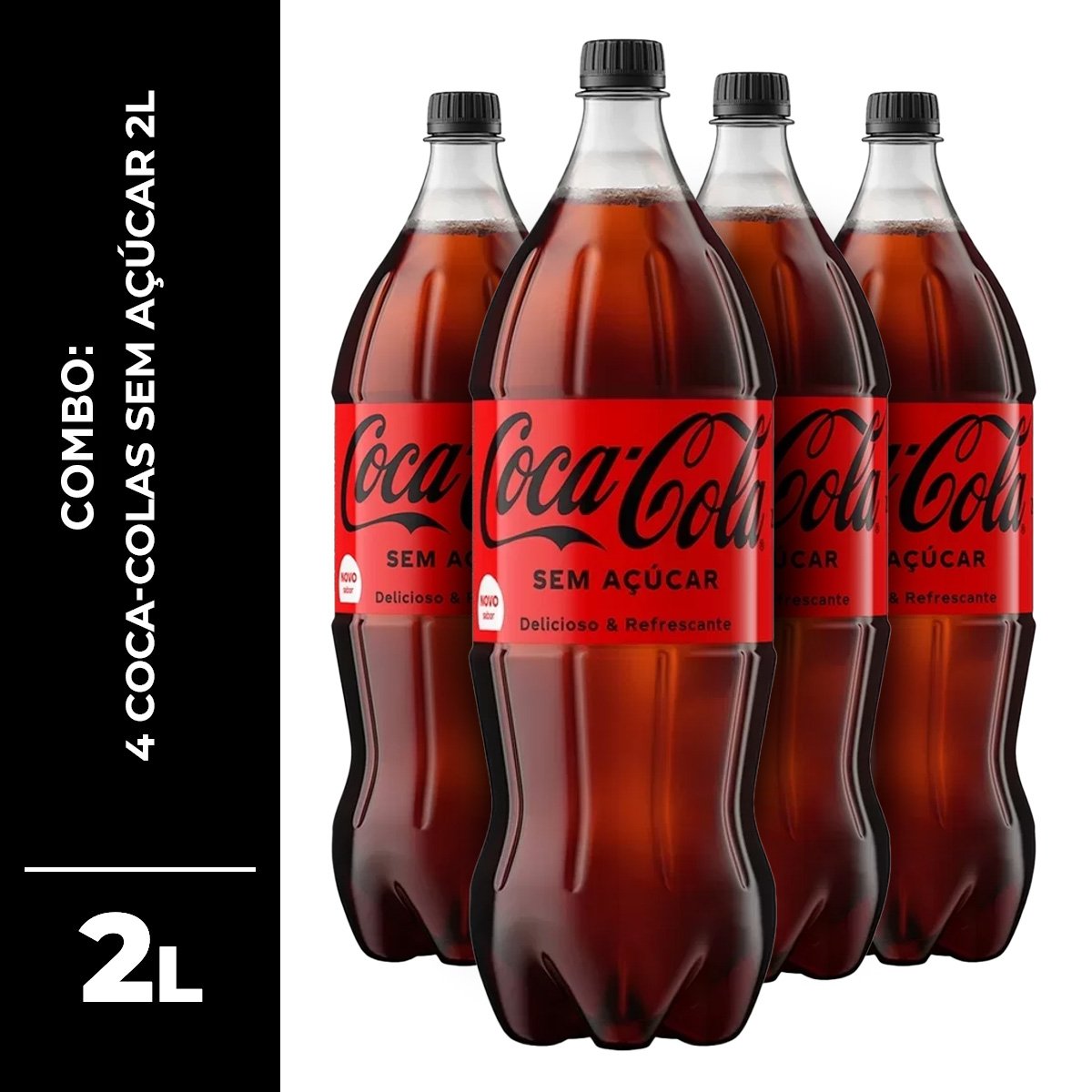 Kit 4x Coca-Cola sem Açúcar Pet 2L | Pão de Açúcar
