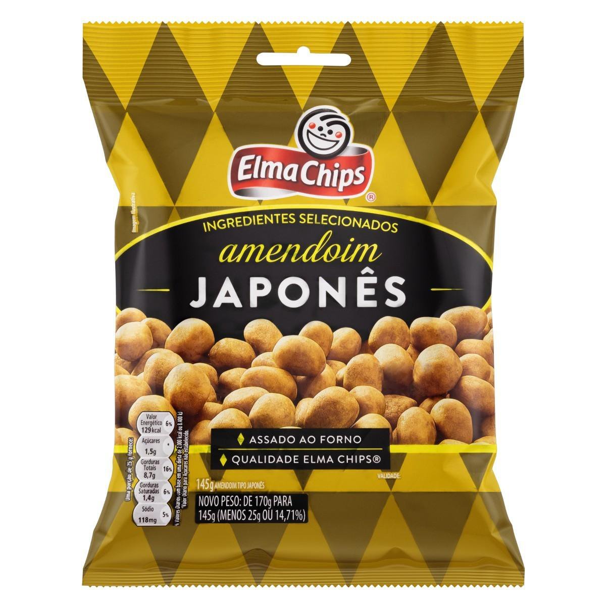 Amendoim Japonês Elma Chips Pacote 145G | Pão de Açúcar