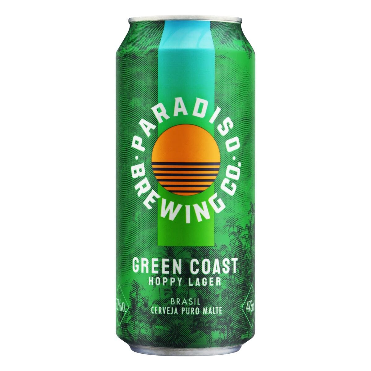 Cerveja Hoppy Lager Puro Malte Green Coast Paradiso Brewing Co. Lata ...