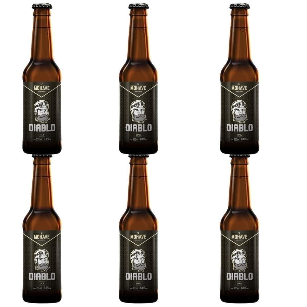 PACK 6 Cerveja Artesanal Mohave Diablo IPA Long Neck 355 ml | Pão de Açúcar