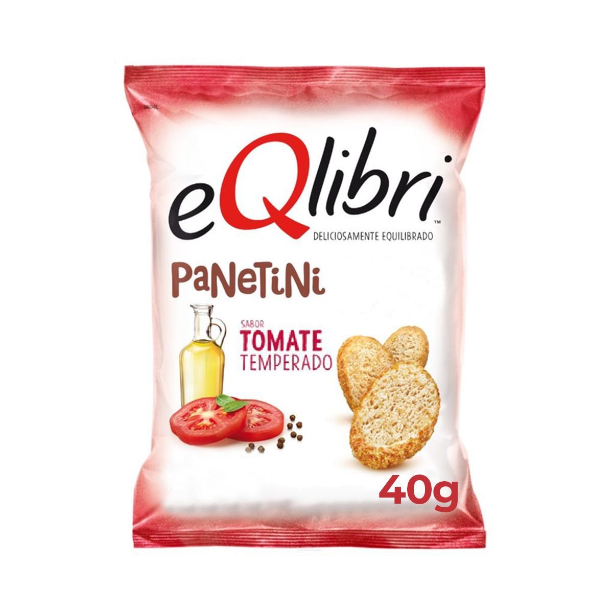 Snack Tomate Temperado Eqlibri Panetini Pacote 40G | Pão de Açúcar