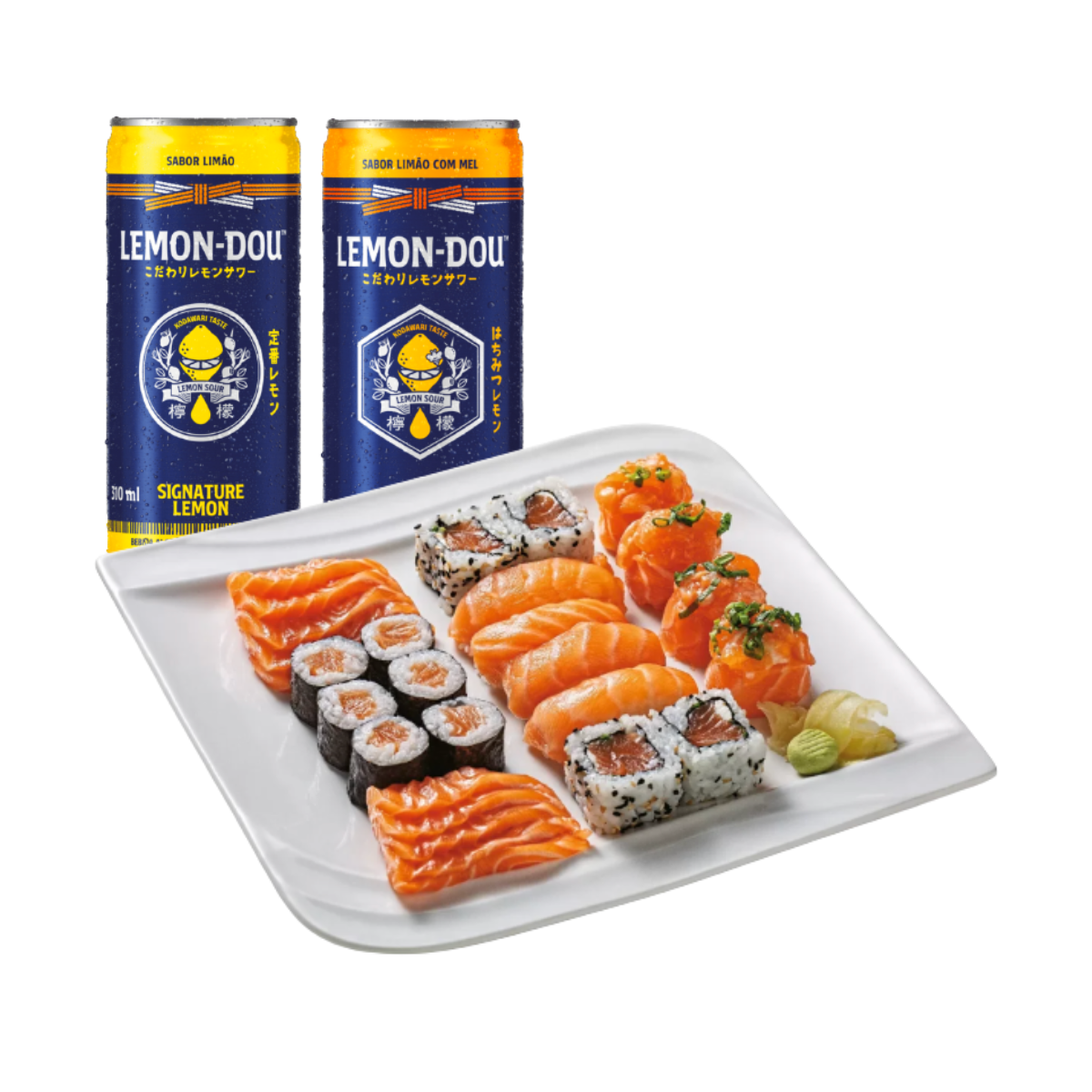 Kit Mega Combinado de Salmão 600g + 2 Lemon Dou | Pão de Açúcar