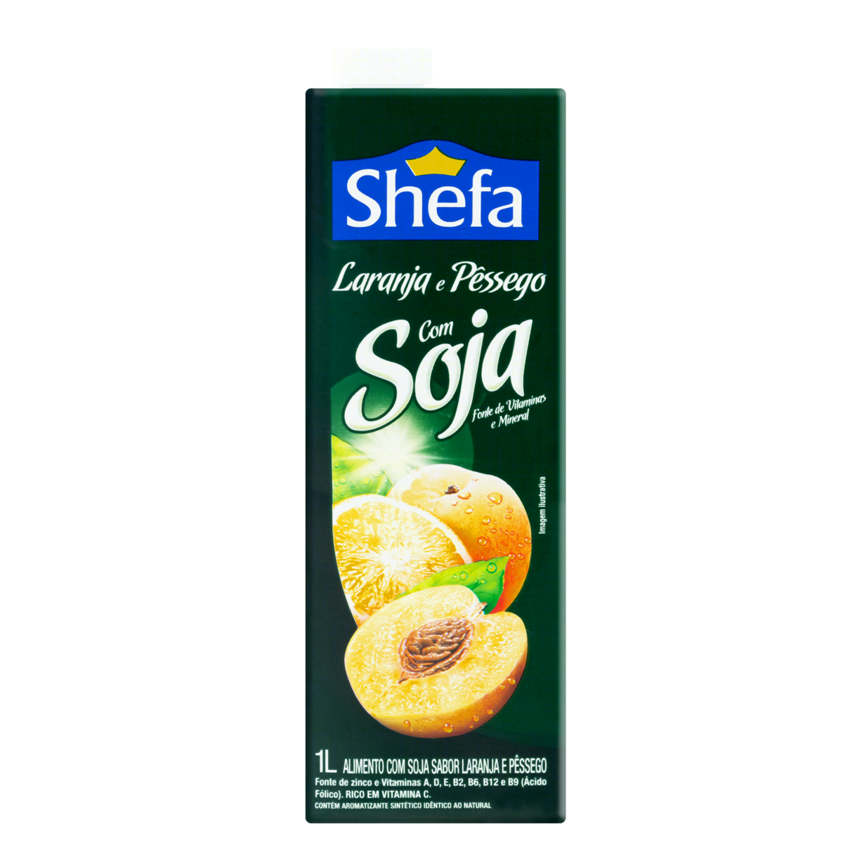 Bebida à Base de Soja SHEFA Sabor Laranja com Pêssego 1 Litro | Pão de ...
