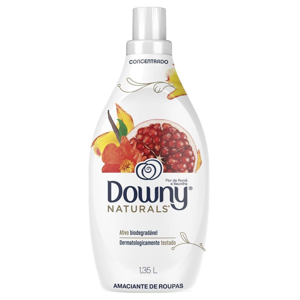 Amaciante Concentrado Downy Naturals Flor de Romã e Baunilha 1,35L ...