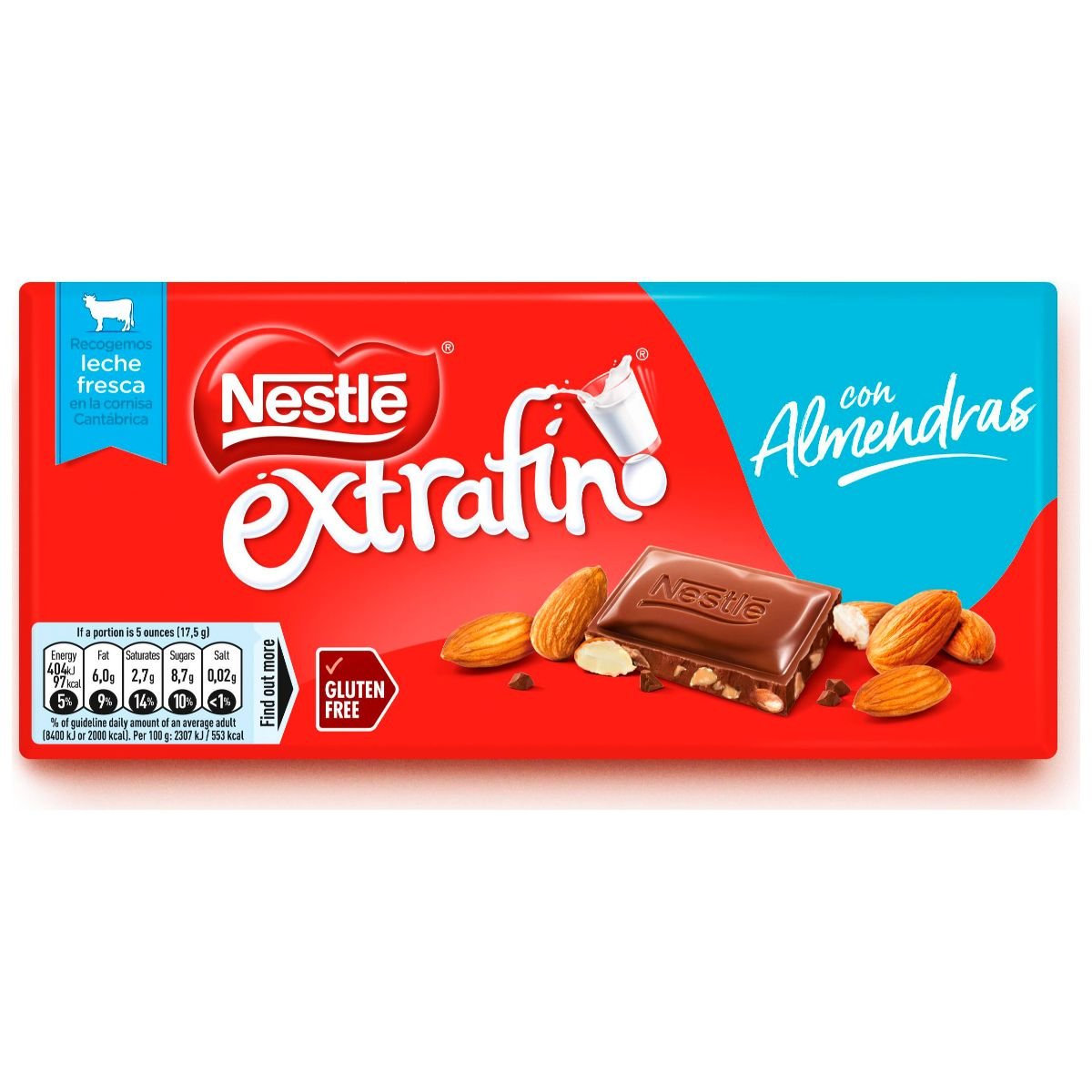 Chocolate NESTLÉ Ao Leite Extrafino Com Amêndoas 123g IMPORTADO ...