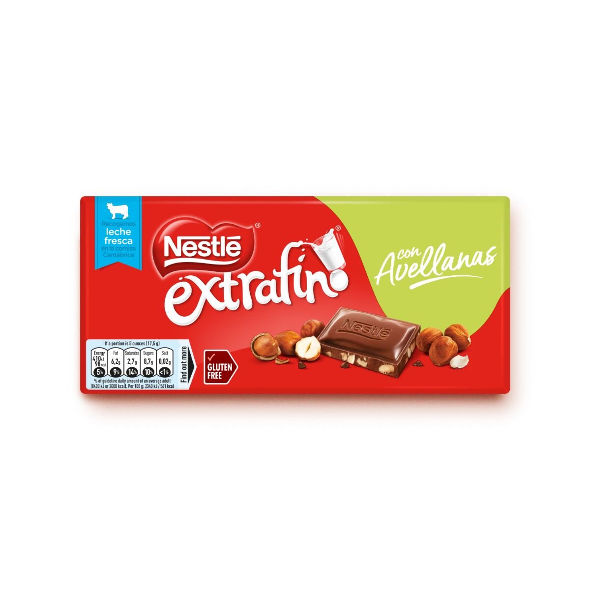Chocolate NESTLÉ Ao Leite Extrafino Com Avelã 123g | Pão de Açúcar