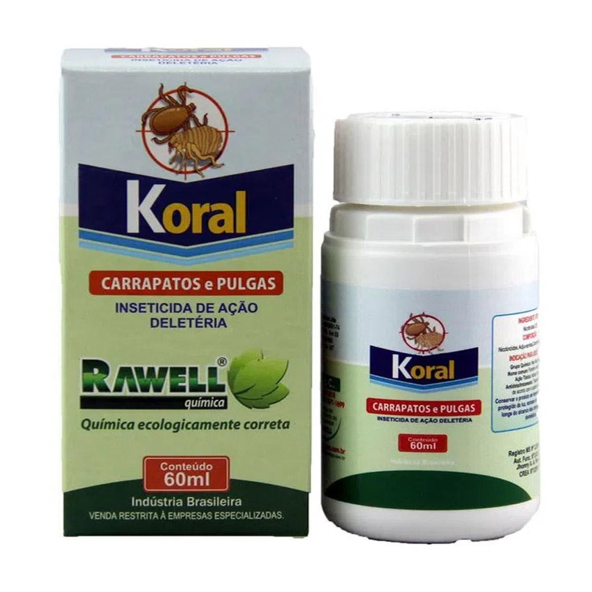 Koral 60ml Rawell Pulgas e Carrapatos Ambiente | Pão de Açúcar