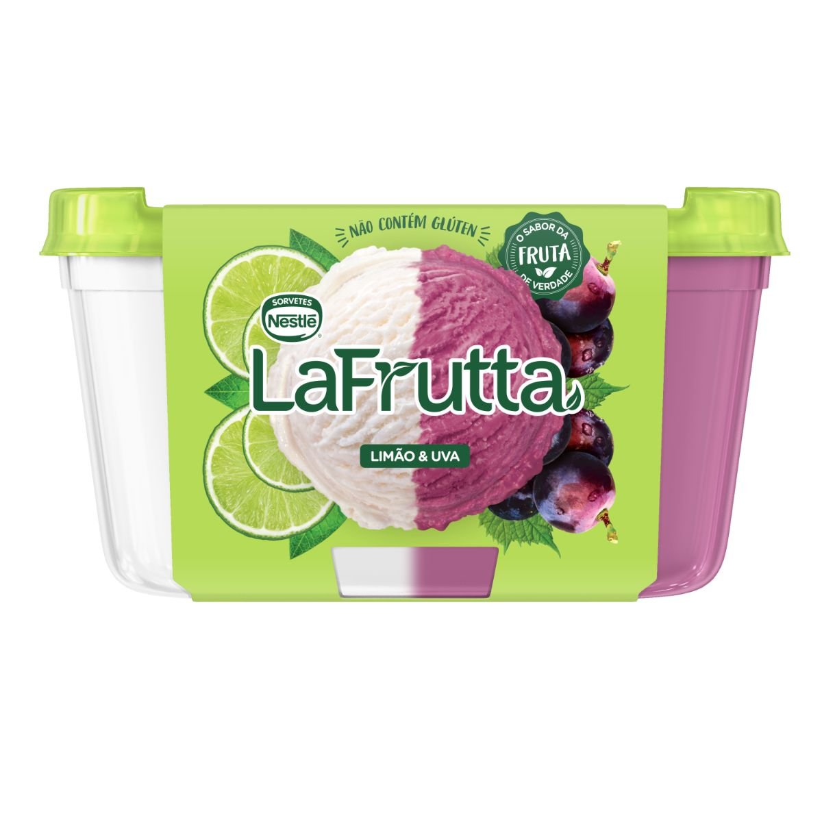 Sorvete LAFRUTTA Uva + Limão 1 Litro | Pão de Açúcar