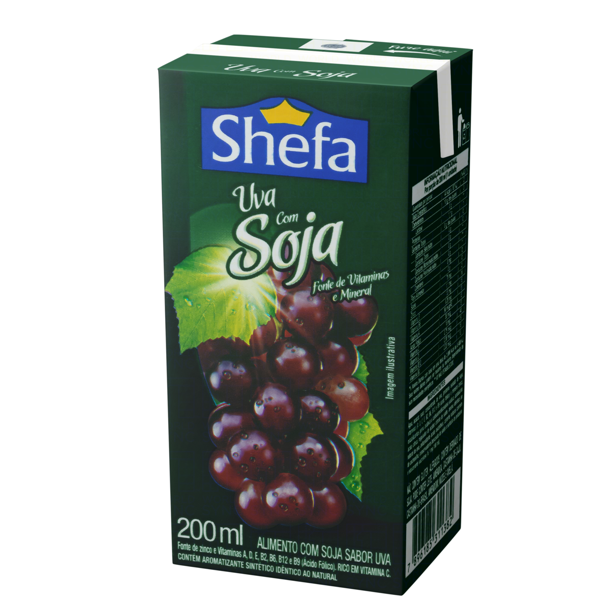 Bebida à Base de Soja Uva Shefa Caixa 200ml | Pão de Açúcar