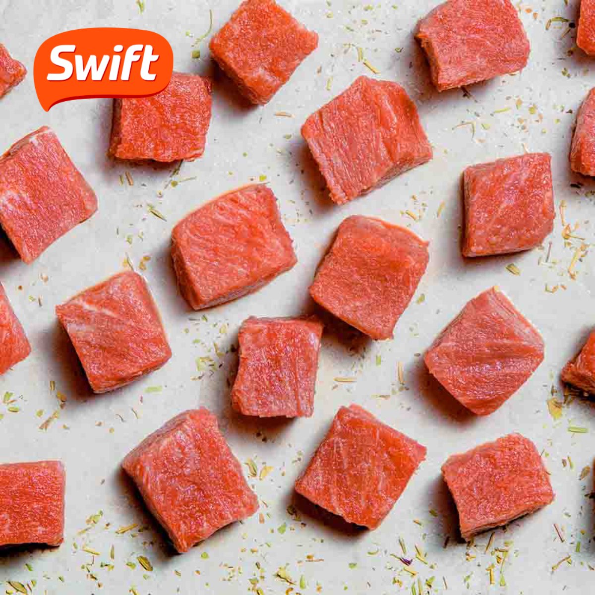 Cubos de filé Mignon Congelado SWIFT 500G | Pão de Açúcar