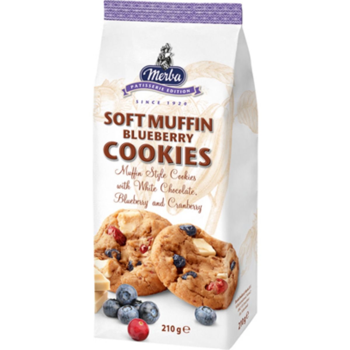 Cookies Soft Muffin Blueberry MERBA 210g | Pão de Açúcar