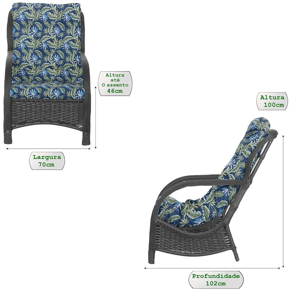 Poltronas Varanda Jardim Sacada Descanso Área Externa Alumínio Junco ...
