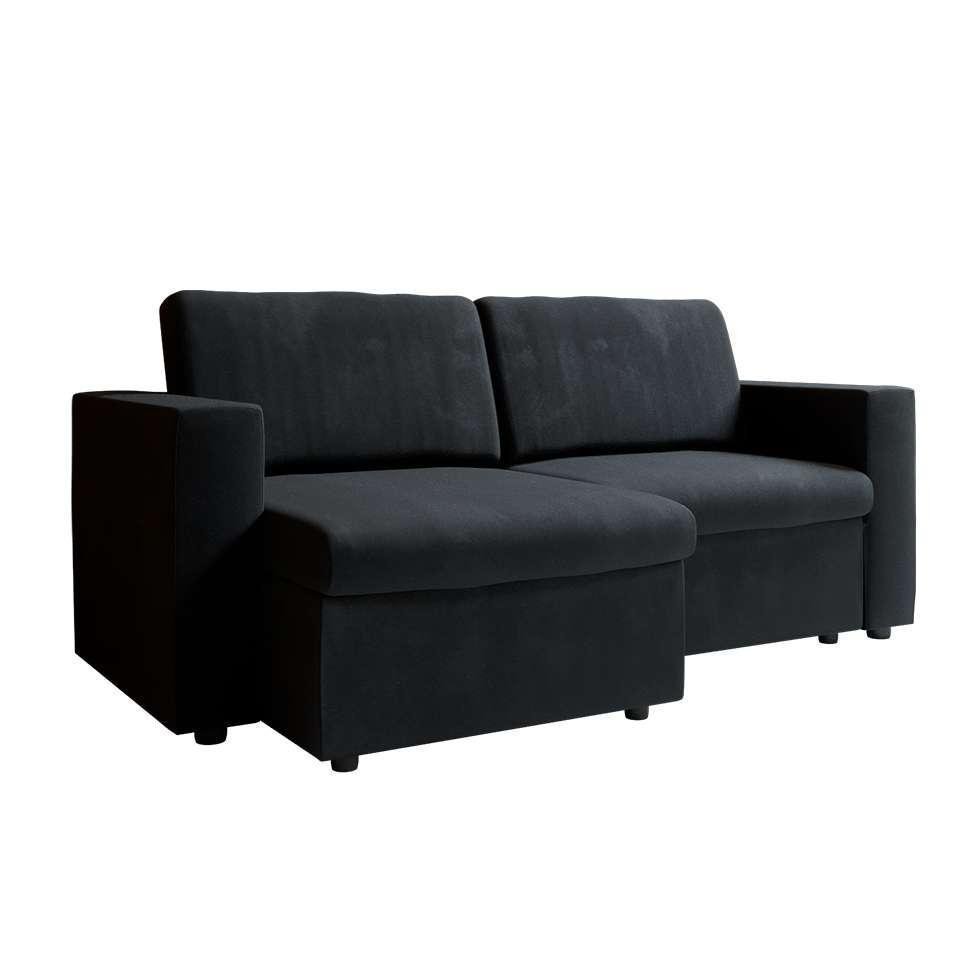 Sofá 3 Lugares Retrátil Zoy Suede Preto | Pão de Açúcar