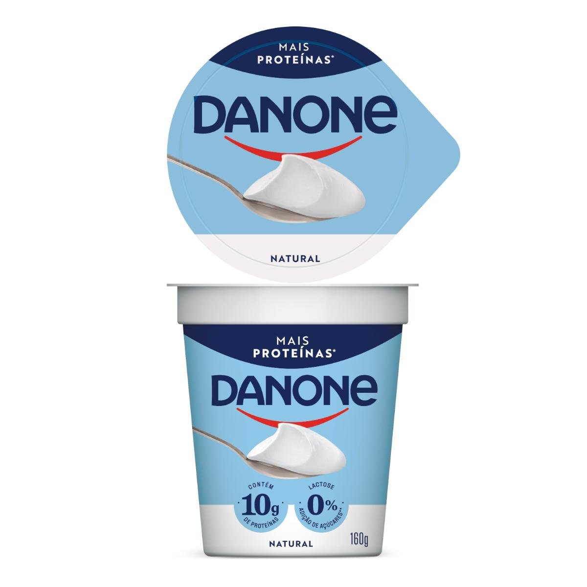 Iogurte Semidesnatado Natural Zero Lactose Danone Copo 160g | Pão de Açúcar