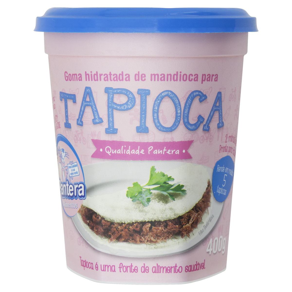 Goma de Mandioca Hidratada Tapioca Pantera Alimentos Pote 400g | Pão de ...