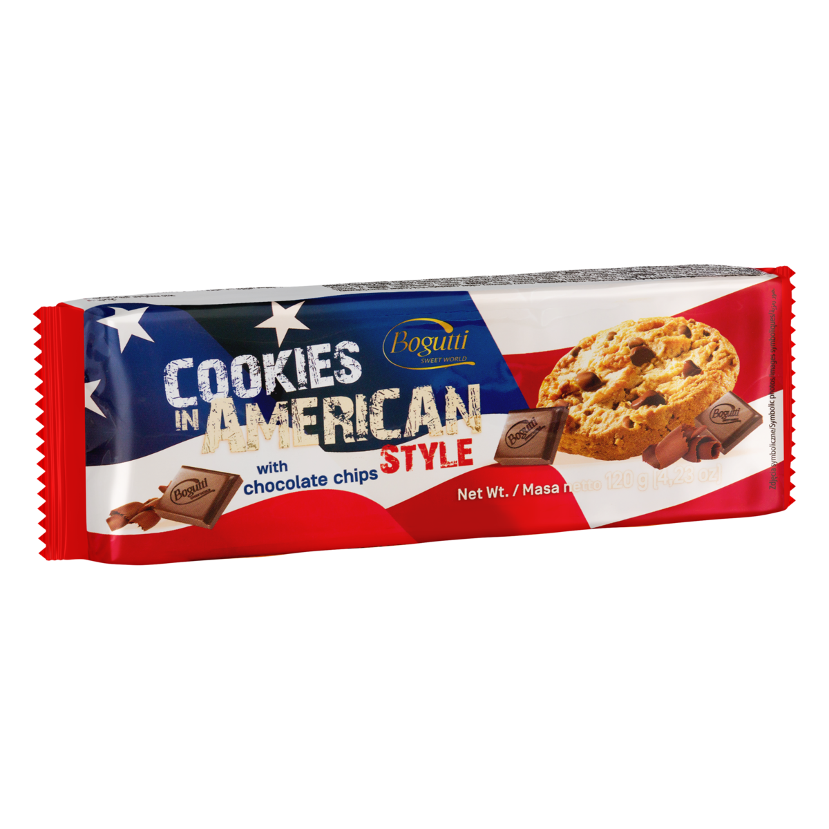 Biscoito Cookie com Gotas de Chocolate Baunilha Bogutti Cookies in ...