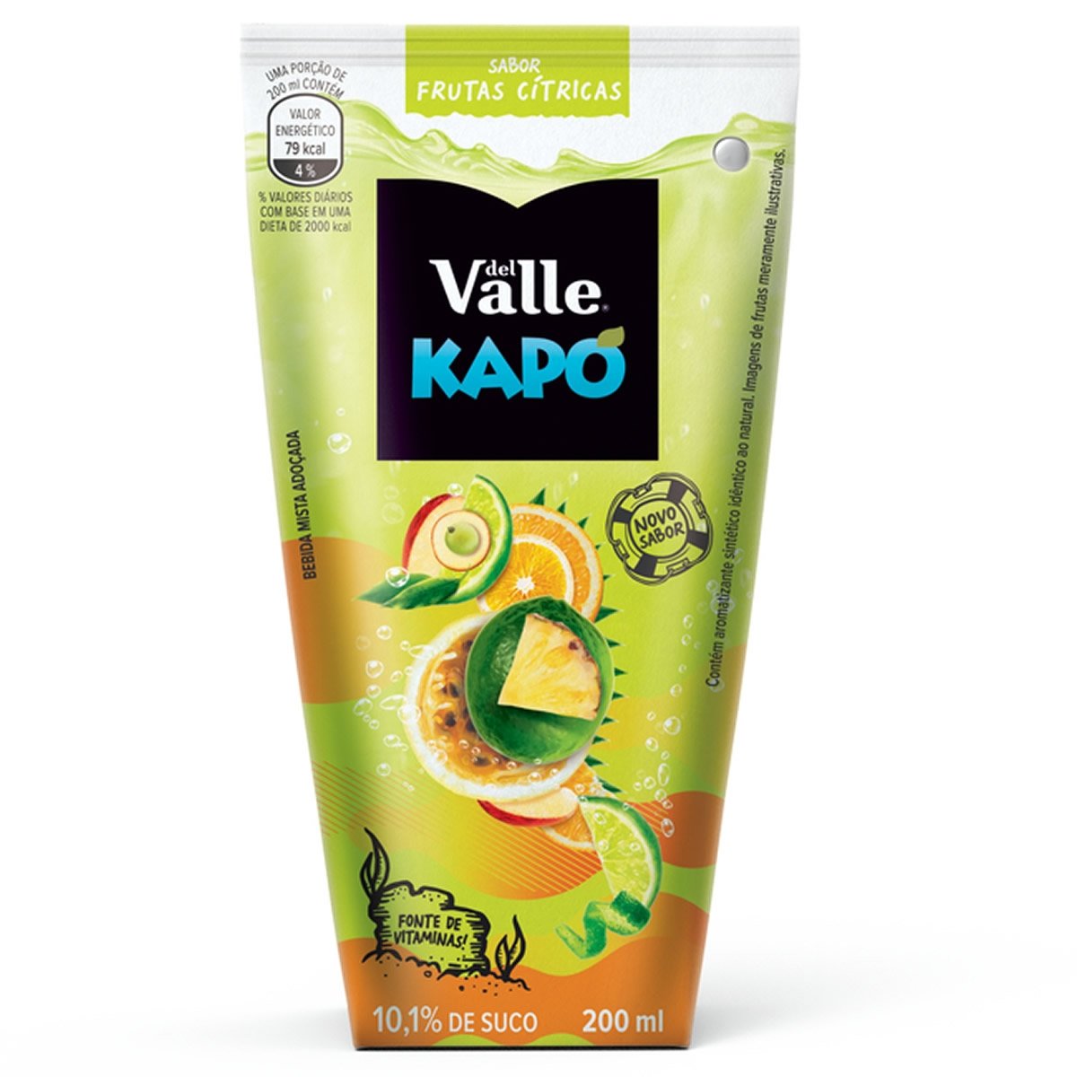 Suco Del Valle Kapo Sabor Frutas Cítricas TP 200ML | Pão de Açúcar