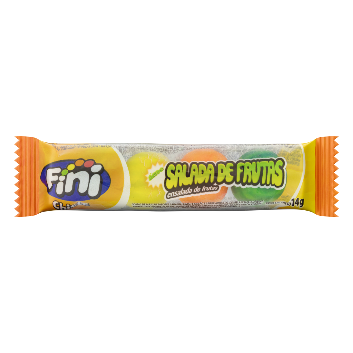 Chiclete Ácido Salada de Frutas Fini Pacote 14g | Pão de Açúcar