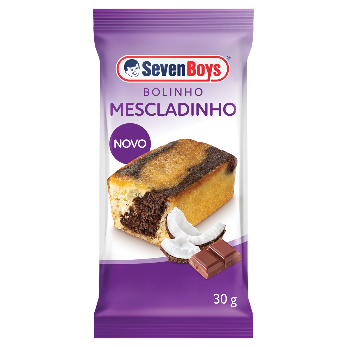 Bolinho Mescladinho Seven Boys Pacote 30g | Pão de Açúcar