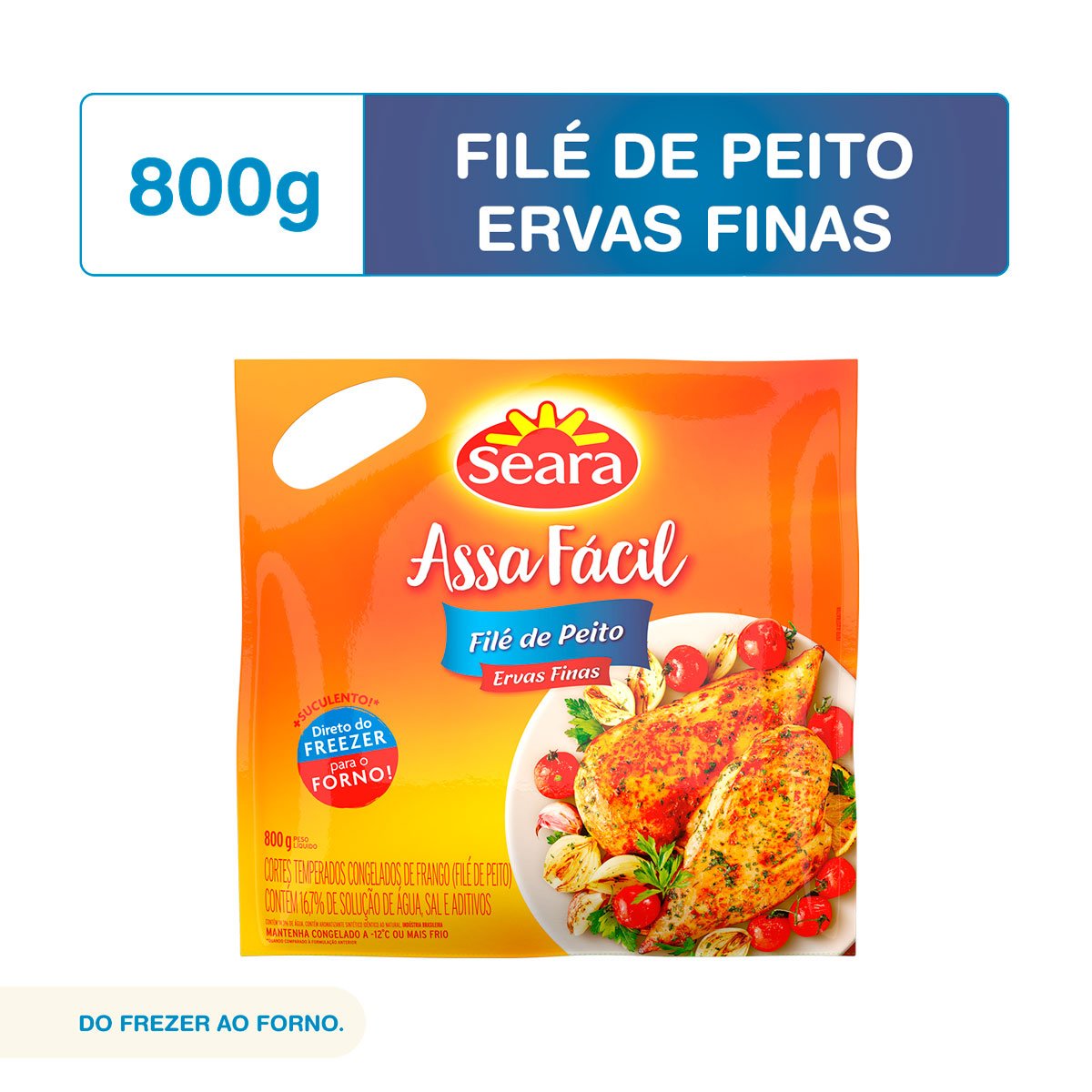 Frango Inteiro Assa Fácil SEARA Pacote 1,3kg | Pão de Açúcar