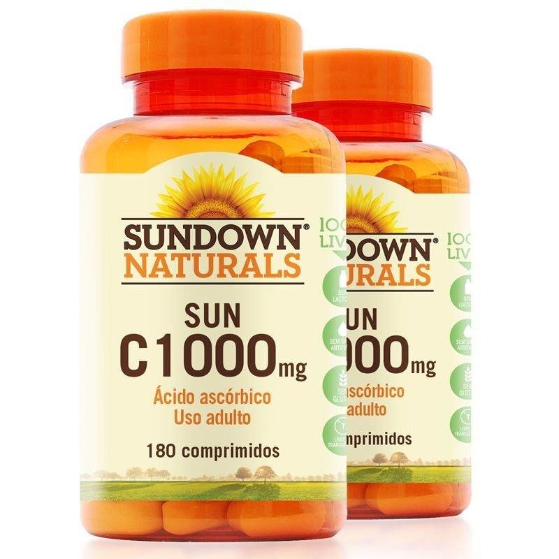 Kit 2 Vitamina C 1000mg Sundown 180 Tablets | Pão de Açúcar