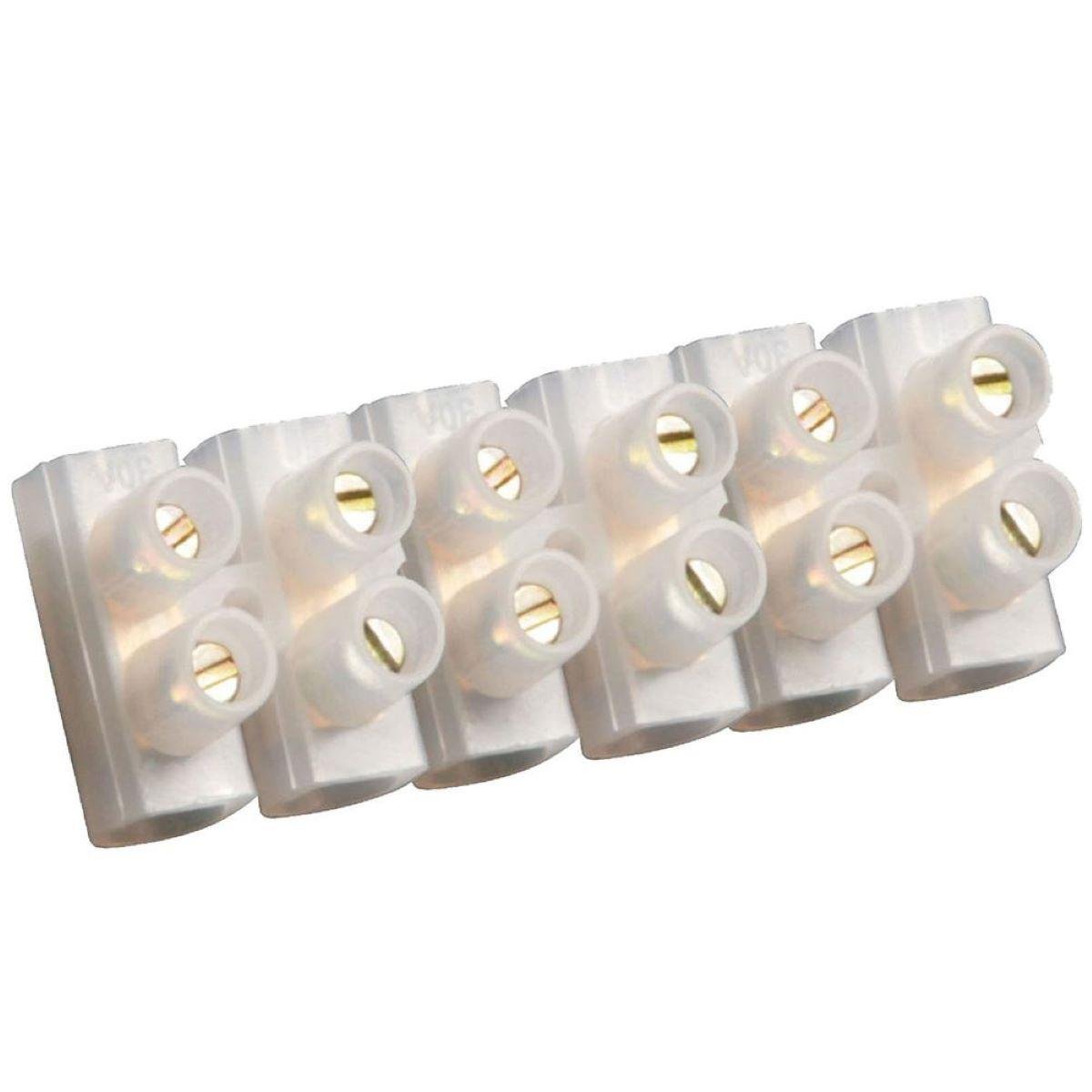 Conector Plástico para Fio Branco - Conector Plástico 6mm | Pão de Açúcar