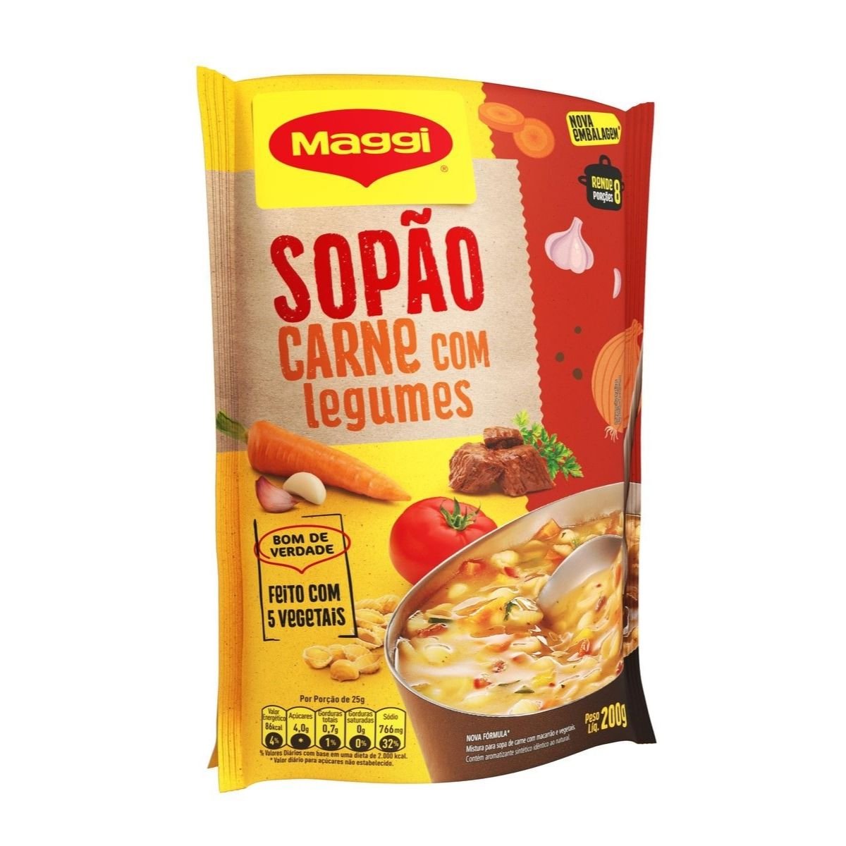 MAGGI Sopão Carne com Legumes Sachê 200g | Pão de Açúcar