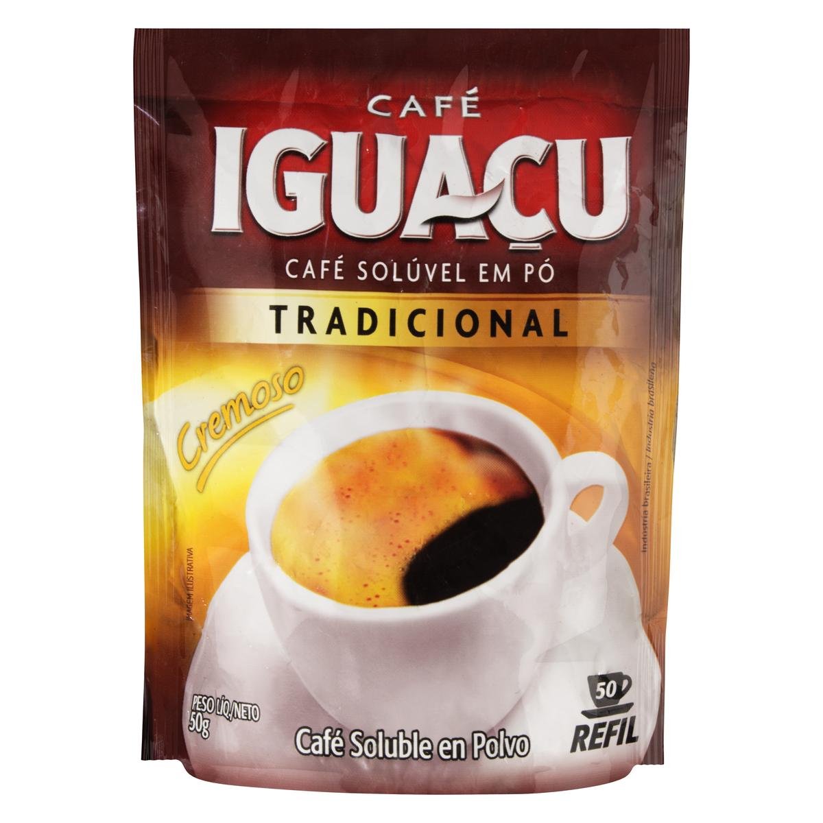 Café Solúvel em Pó IGUAÇU Sachê 50g | Pão de Açúcar