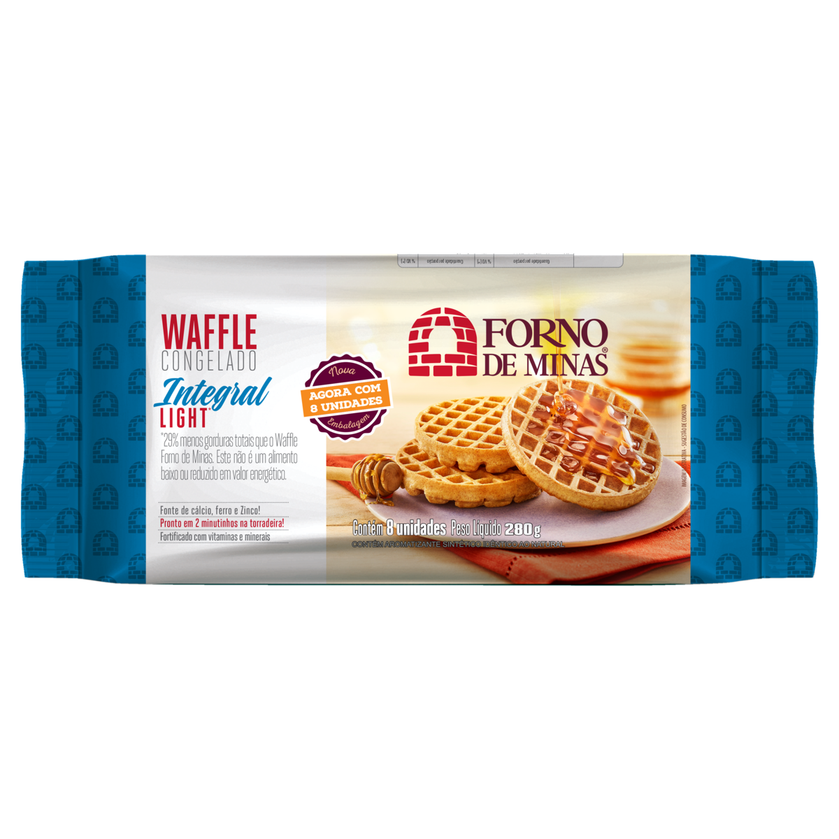 Waffle Integral Light Forno de Minas 280g | Pão de Açúcar