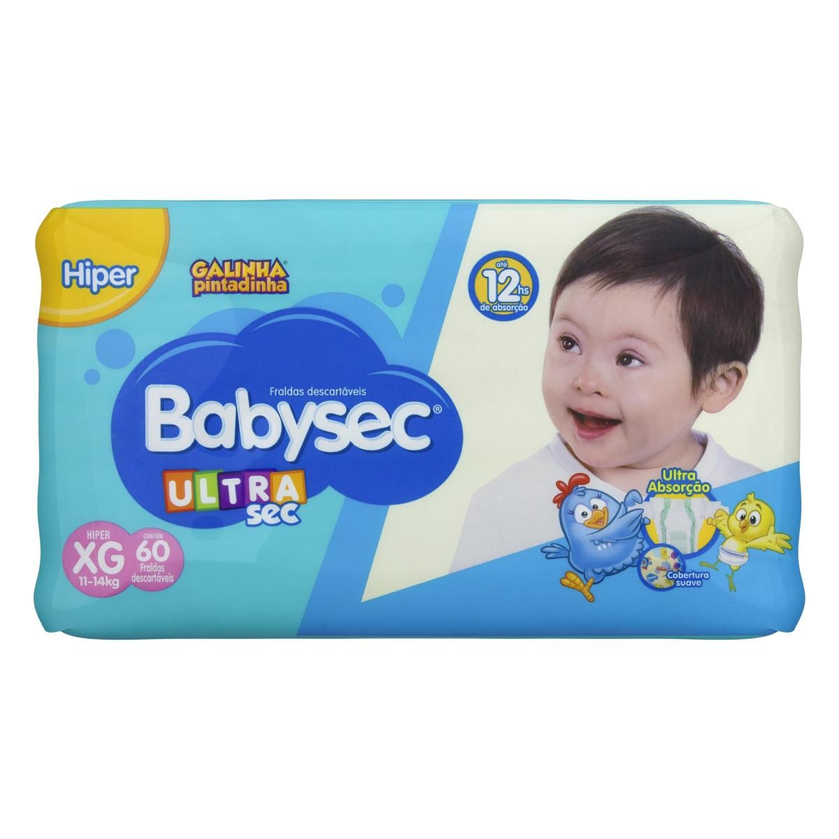 Fralda Babysec Galinha Pintadinha Ultrasec Xg - 60 Fraldas | Pão de Açúcar