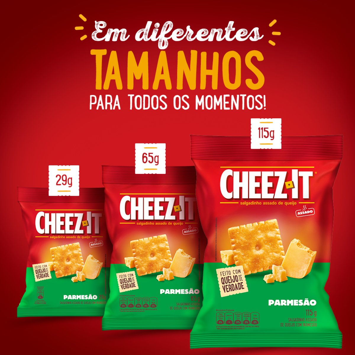 Snack Parmesão Cheez-It Pacote 29g | Pão de Açúcar