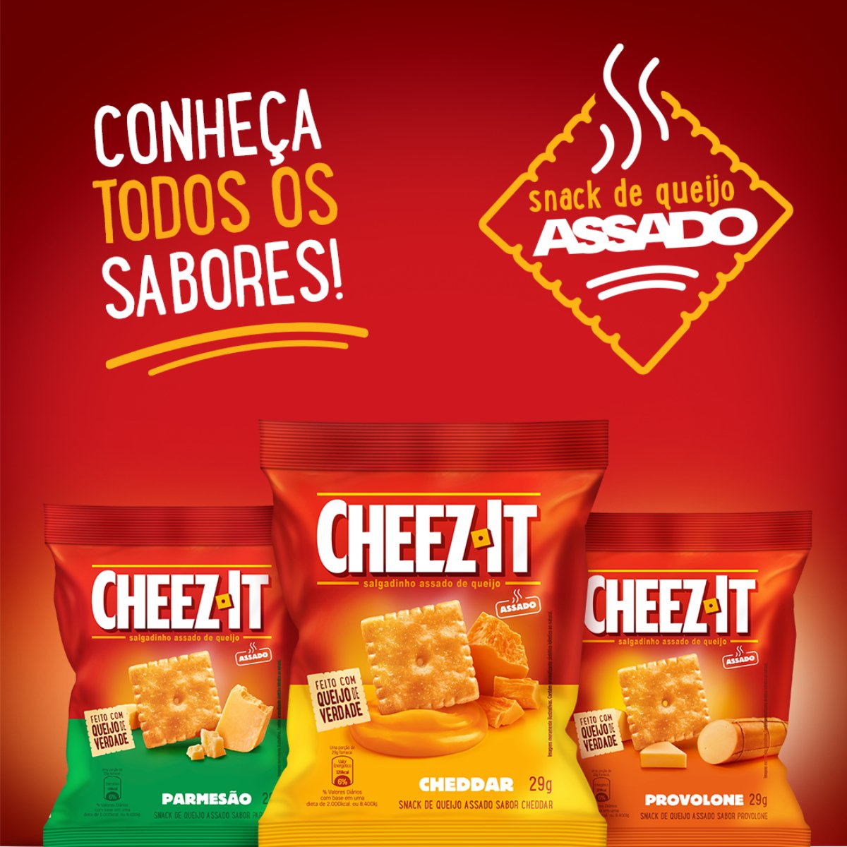 Snack Parmesão Cheez-It Pacote 29g | Pão de Açúcar