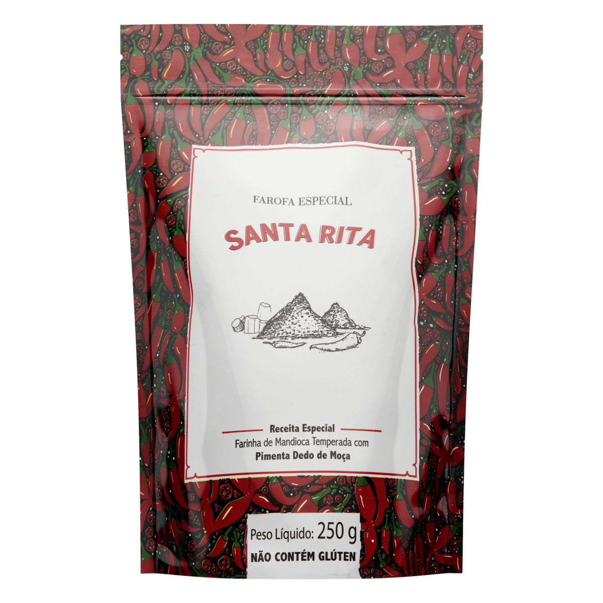 Farofa de Mandioca com Pimenta Dedo-de-Moça Santa Rita Pouch 250g | Pão ...