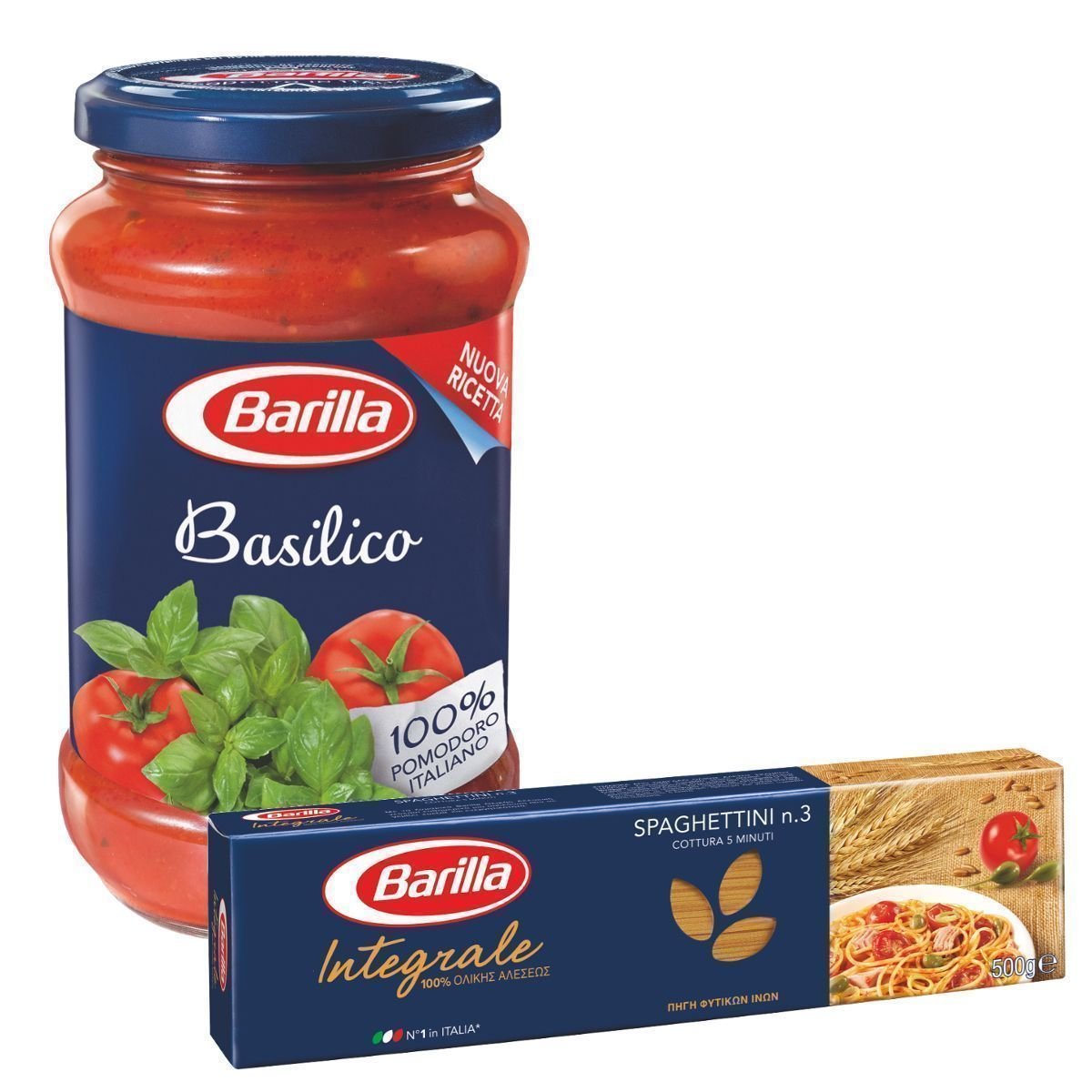 Kit BARILLA com Macarrão Italiano Integral Spaghetini Nº3 500g + Molho ...