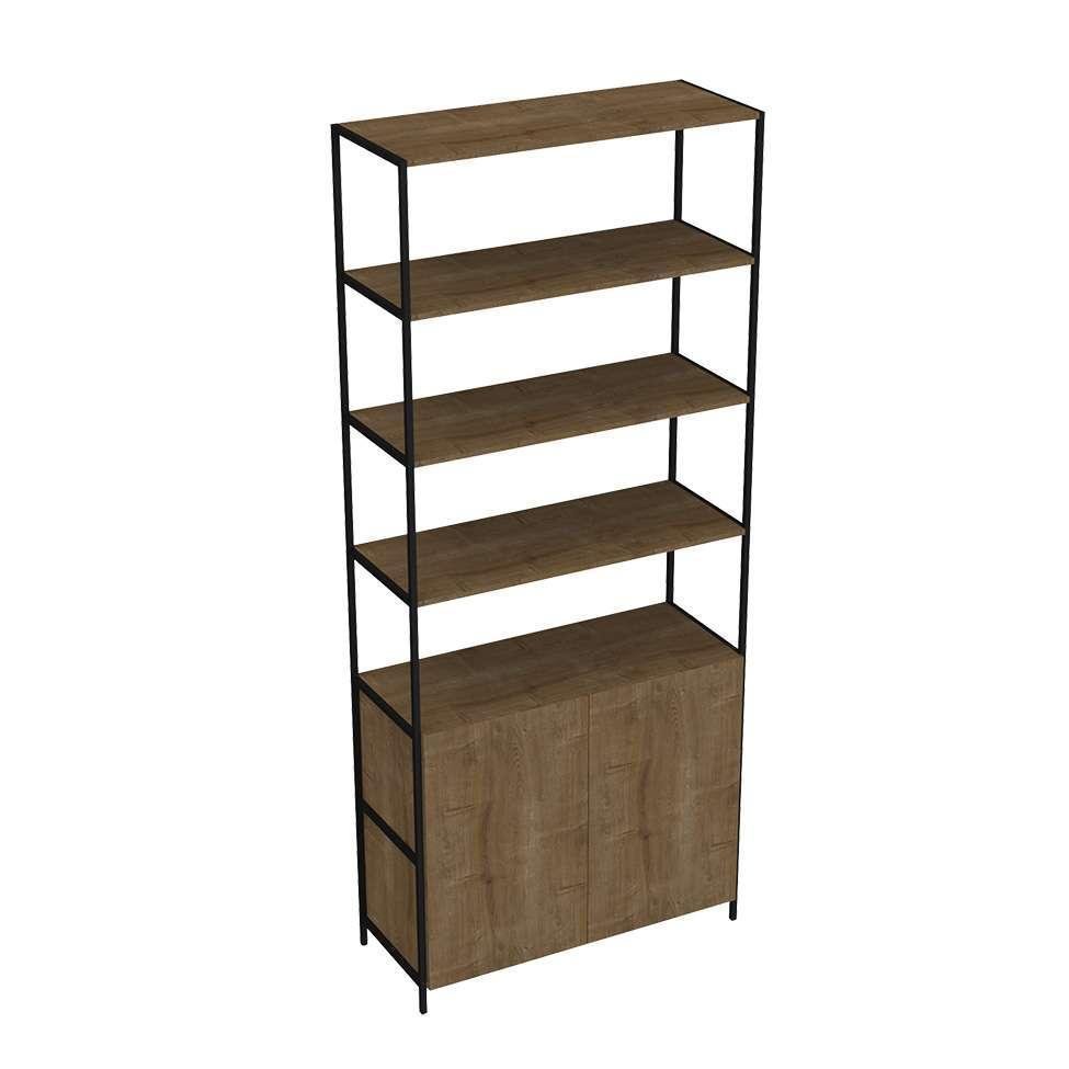 Estante Steel Quadra 2 PT Vermont | Pão de Açúcar