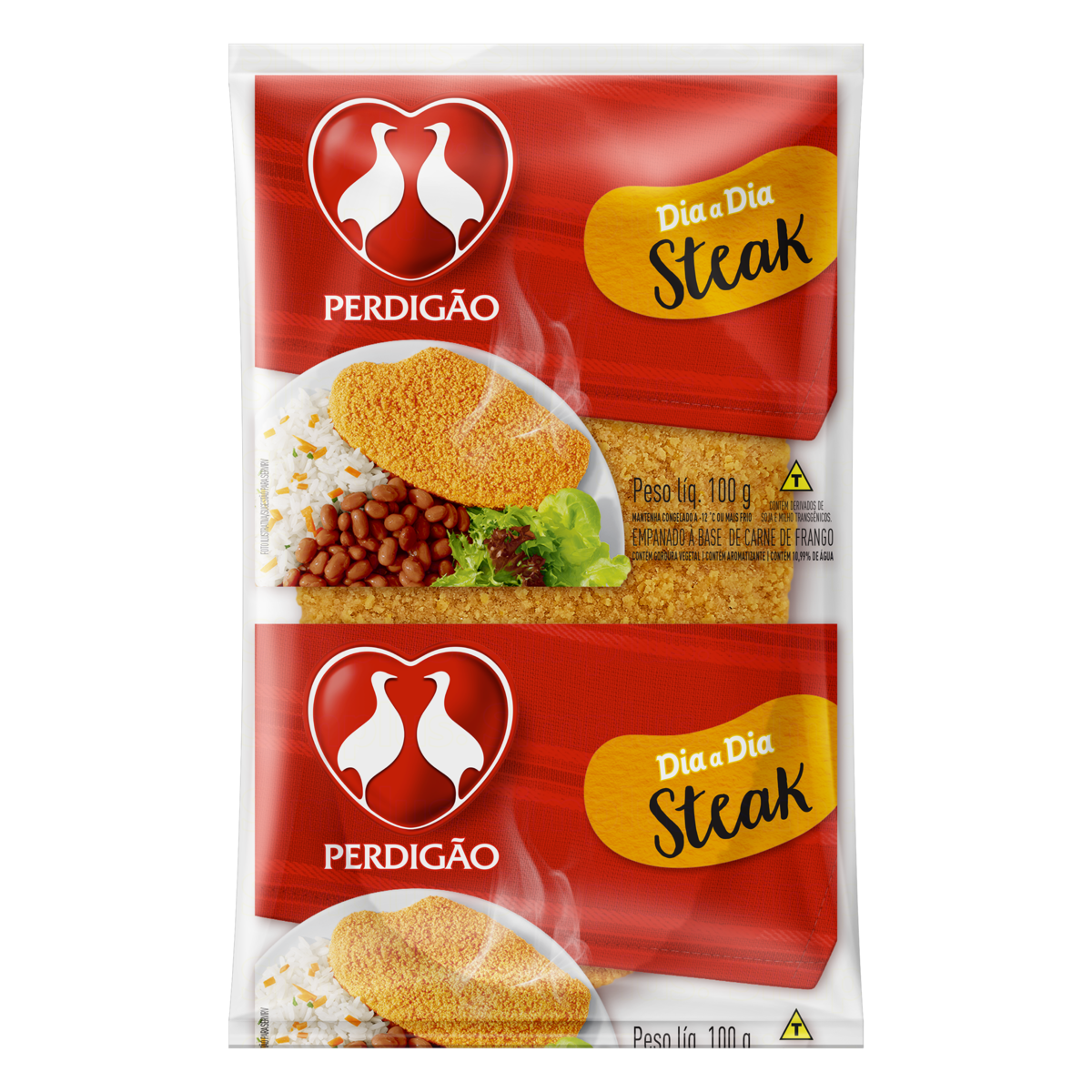 Steak de Frango Empanado PERDIGÃO 100g | Pão de Açúcar