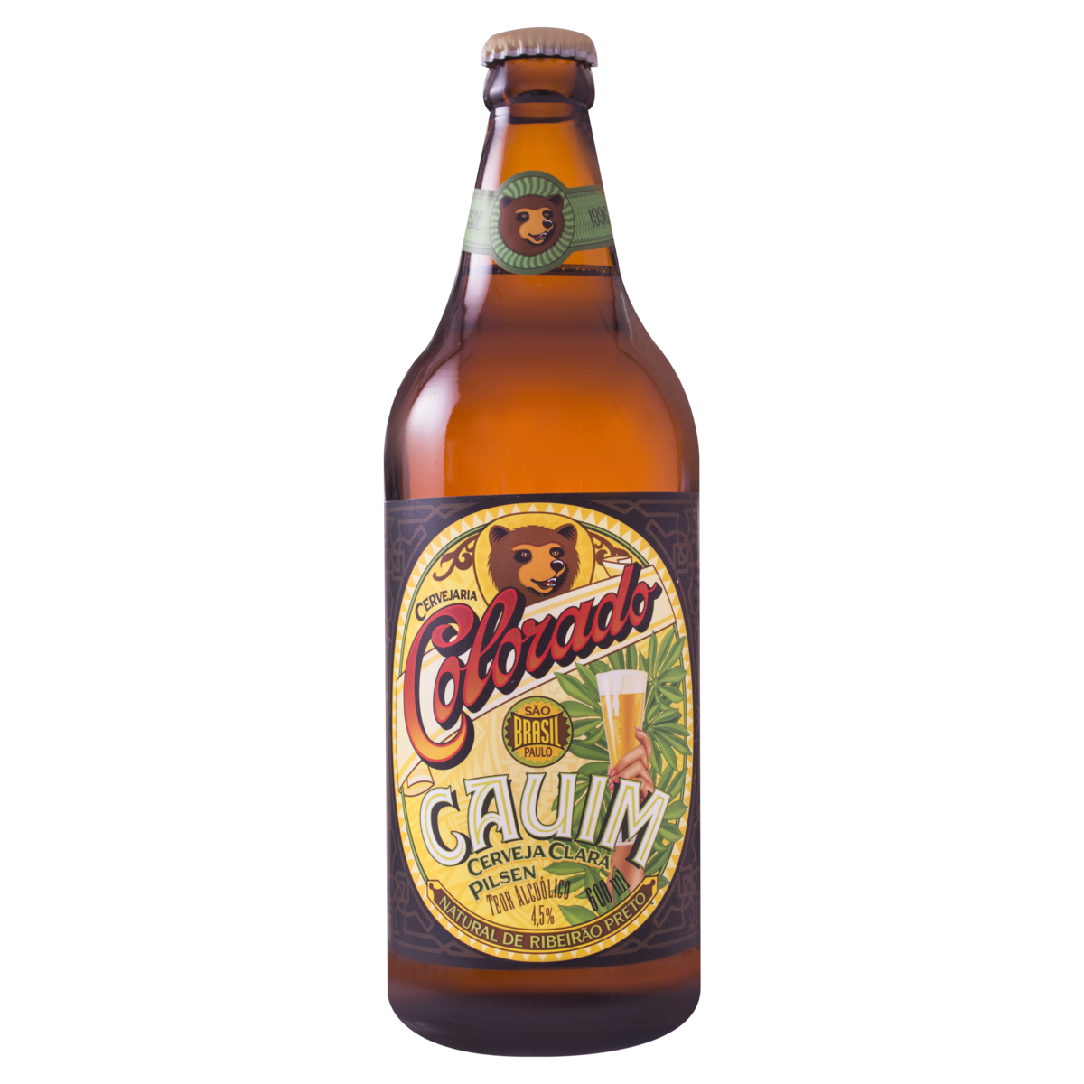Cerveja Pilsen Cauim Colorado Garrafa 600ml | Pão de Açúcar