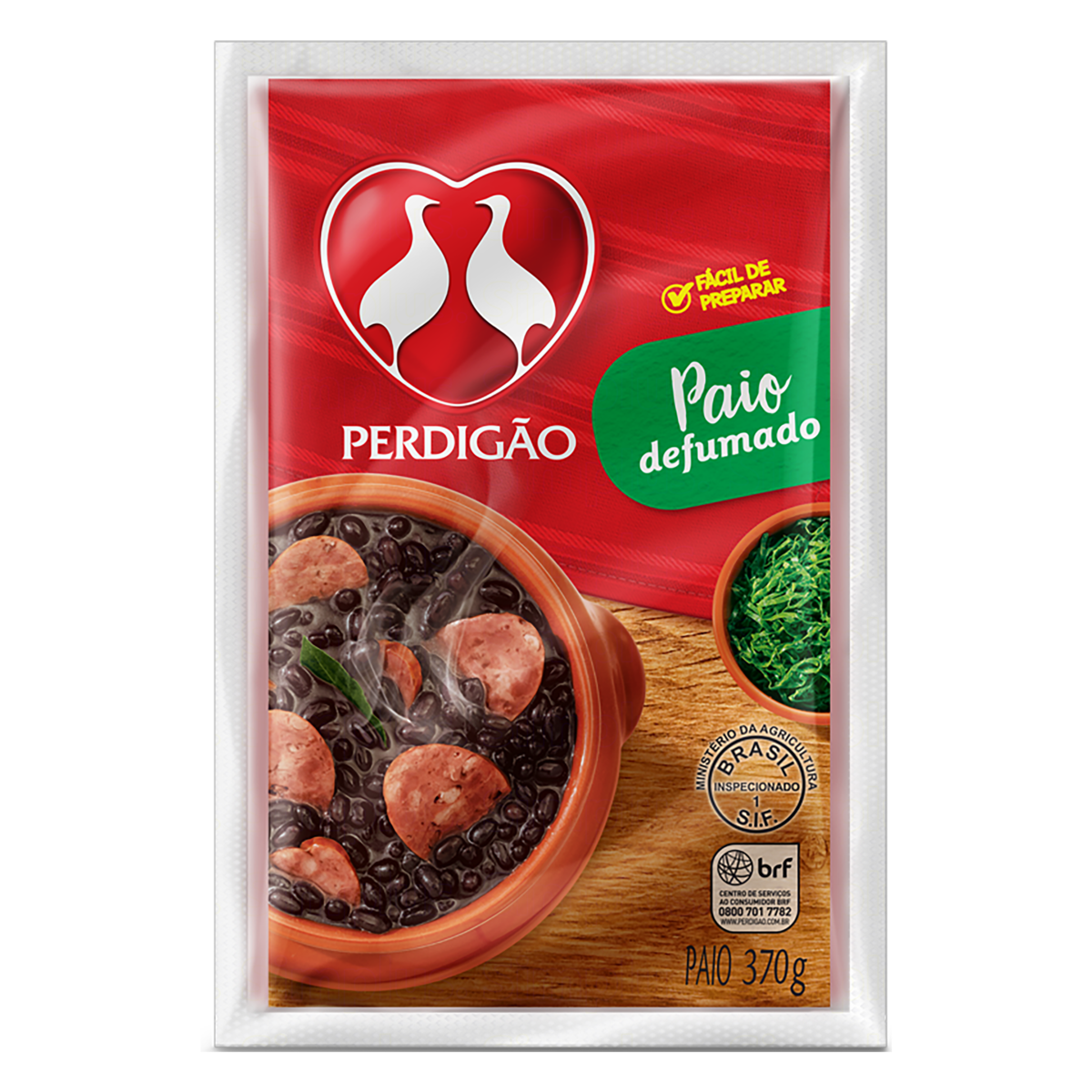 Linguiça Paio Defumada PERDIGÃO 370g | Pão de Açúcar